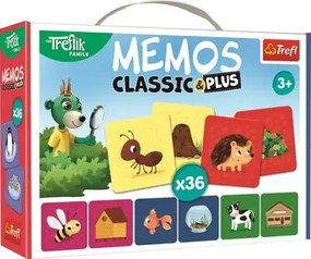 Trefl - Pexeso ClassicPlus - Zvířátka a jejich domečky 3v1 / 20 minut