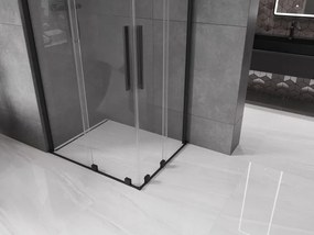 Mexen Velar Duo sprchová kabina posuvná 100 x 90 cm, průhledná, černá - 871-100-090-02-70