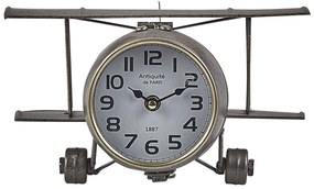 Stříbrné stojící hodiny STANS Beliani