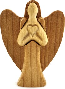 AMADEA Dřevěný anděl, masivní dřevo, výška 10 cm