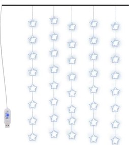 Světelný závěs hvězdičky 200 LED modré světlo 8 funkcí 328804