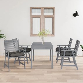 Zahradní jídelní židle s poduškami 4 ks masivní akáciové dřevo,  3078419