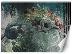 Gario Fototapeta Chameleon v tropickém lese Materiál: Vliesová, Rozměry: 200 x 140 cm