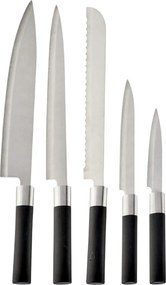 Sada 5 ks nožů ve stojanu BLADES šedá