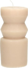 Svíčka Cornelia 14cm beige