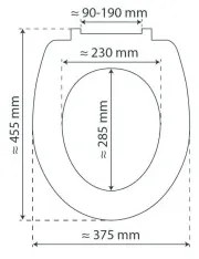 Schütte 82300-A - Záchodové prkénko WHITE SoftClose duroplast