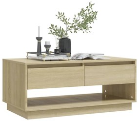 Konferenční stolek dub sonoma 102,5 x 55 x 44 cm dřevotříska - Default Title