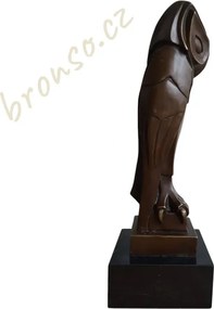 Sova – bronzová socha sovy – Art Deco, Johan Coenraad Altorf