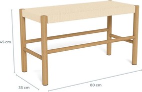 ACTONA Lavice ALVIN hnědá 80x35 cm