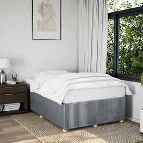 Rám postele bez matrace světle šedá 120 x 200 cm textil 3284928
