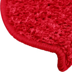 Schodové rohože 10 ks 65 x 21 x 4 cm červené, půlkulaté, velké 149813