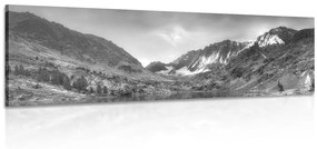 Obraz majestátní hory s jezerem Varianta: 135x45