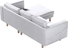 Potah na pohovku IKEA Norsborg 3-místná se šezlongem barva šedá látka pletený vzor