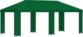 Zahradní altán 6 x 3 m Zelená Polyester a ocel 190 gsm 3376011