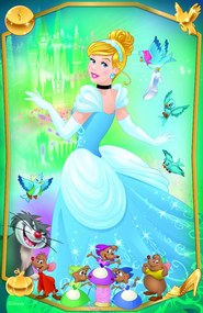Trefl Minipuzzle Krásné princezny/Disney Princess 54dílků 4 druhy v krabičce 6x9x4cm 40ks v boxu
