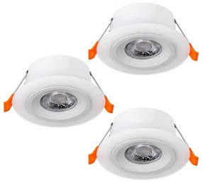 Eglo 900913 - SADA 3x LED Podhledové svítidlo CALONGE 3xLED/4,8W/230V bílá