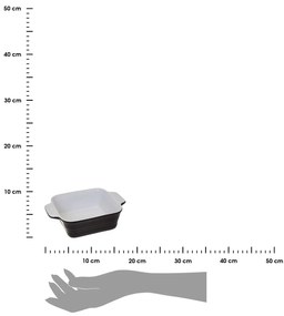 Keramická zapékací mísa Simple Black sada 2ks