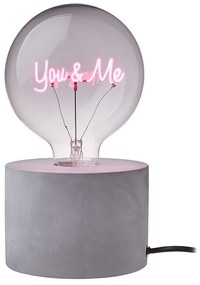 Butlers BRIGHT LIGHT LED Žárovka "You & Me" - růžová