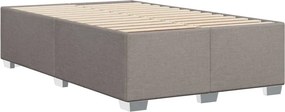 Rám postele bez matrací taupe 120x190 cm textil 3284461