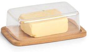 Dóza na máslo s bamusovou deskou, 19 x 12 cm, ZELLER