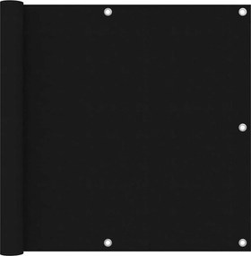 vidaXL Balkonová zástěna 90 x 300 cm 100% polyester oxford [134916] Barva: Černá
