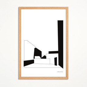 Ondřej Tejkl | Between Structures Rám: Dubový, Velikost: 40 x 30 cm