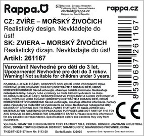 RAPPA Gumová ryba mečoun 16 cm / Vodní hračka
