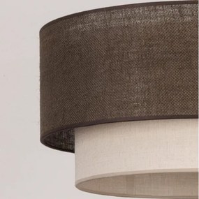 Brilagi - LED Lustr na lanku BOHO ECO 1xE27/10W/230V pr. 40 cm hnědá/krémová