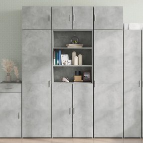 Úložná skříňka betonově šedá 70x42,5x225 cm kompozitní dřevo 3281318