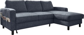 XXXLutz ROHOVÁ SEDAČKA, textil, tmavě modrá MID.YOU - Sedací soupravy - 001454003210