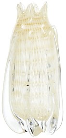 OnaDnes -20% Hoorns Bílá skleněná váza Queen 30 cm