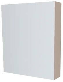 Mereo, Mereo Koupelnová zrcadlová skříňka 60 cm, galerka, 1x dvířka levá, Multidecor, Šedý kámen, MER-CN798G61SEKA