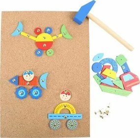 Small Foot Dřevěná kreativní zatloukací hra / od 6 let