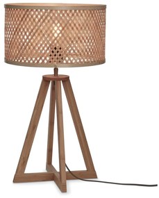 Stolní lampa s bambusovým stínidlem v přírodní barvě (výška 53 cm) Java – Good&amp;Mojo