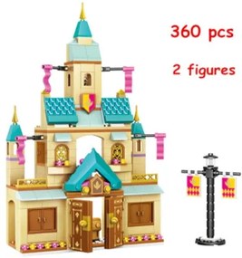 Stavebnice Ledové království Set: 360 dílků + 2 figurky - Arendel