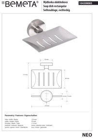 Bemeta Design NEO: Mýdlenka -