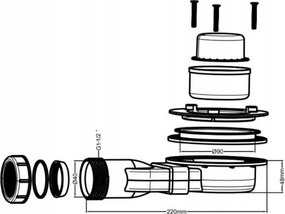 BPS-koupelny Čtvercový sprchový kout HYD-SK1390B 90x90 černý/transparent + vanička HYD-SSV-RIKO černá