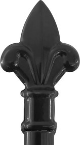 Dvoukřídlé plotové brány Woerden s kopím nahoře 400 x 224,5 cm 145741