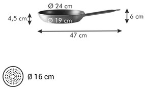 Pánev GrandCHEF ø 24 cm, dlouhá rukojeť