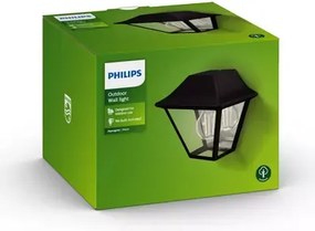 Philips 16494/30/PN Alpenglow černá / Venkovní nástěnné svítidlo / E27