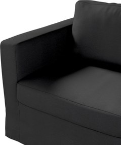 Potah na pohovku IKEA  Karlstad 2-místná , nerozkládací, dlouhý barva černá látka pletený vzor