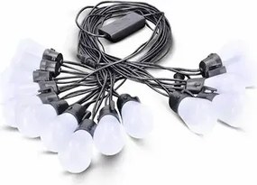 Solight WO795 LED smart venkovní řetěz s RGB žárovkami / bluetooth / 1