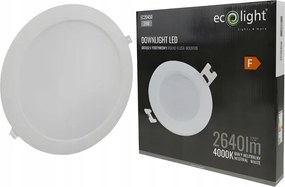 LED zapuštění 24W kulaté stropní svítidlo 4000K 2640lm - neutrální bílá