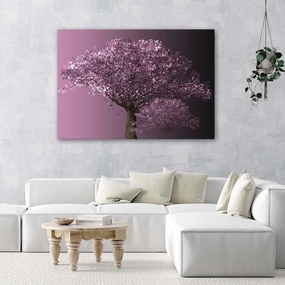 Obraz na plátně Strom Fialová příroda - 60x40 cm
