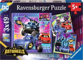 Puzzle ravensburger 120010562 batwheels 3x49 dílků