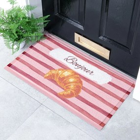 Rohožka z PVC 40x70 cm Croissant Bonjour – Artsy Doormats
