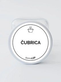 Samolepka na kořenky ČUBRICA bílá 5 cm tučné písmo