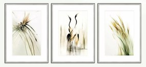 Moderní a elegantní triptych do obývacího pokoje a ložnice, sada 3 obrazů, Prchavá Série | Anna Borkowska