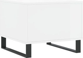 vidaXL Konferenční stolek 50x50x40 cm kompozitní dřevo [829448] Barva: bílá s vysokým leskem