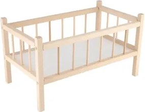 Dřevěná postýlka pro panenky 49 × 28 × 28 cm / Postýlka pro panenky /
